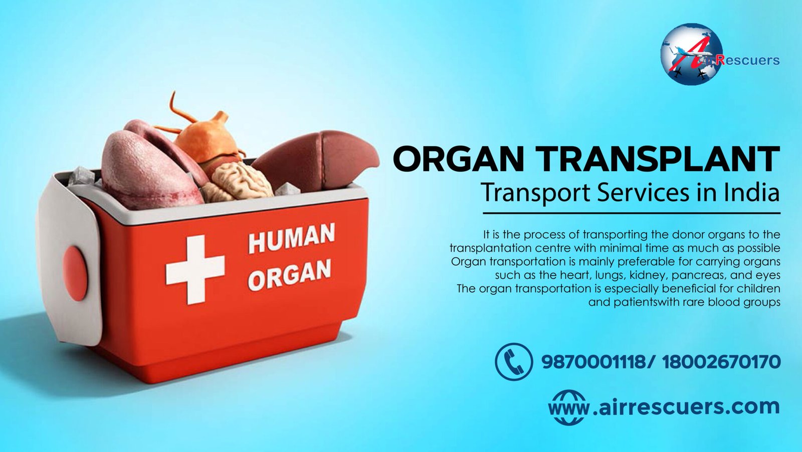 Organ Transplant Transport Services | Air Rescuers